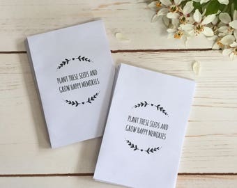 Seed packet favors | Etsy