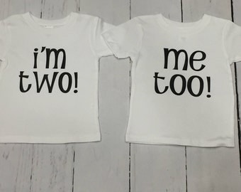 Twin t shirts | Etsy