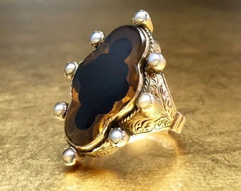 Vintage pearl ring | Etsy