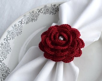 Crochet napkin rings | Etsy