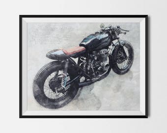 Motorcycle printable | Etsy