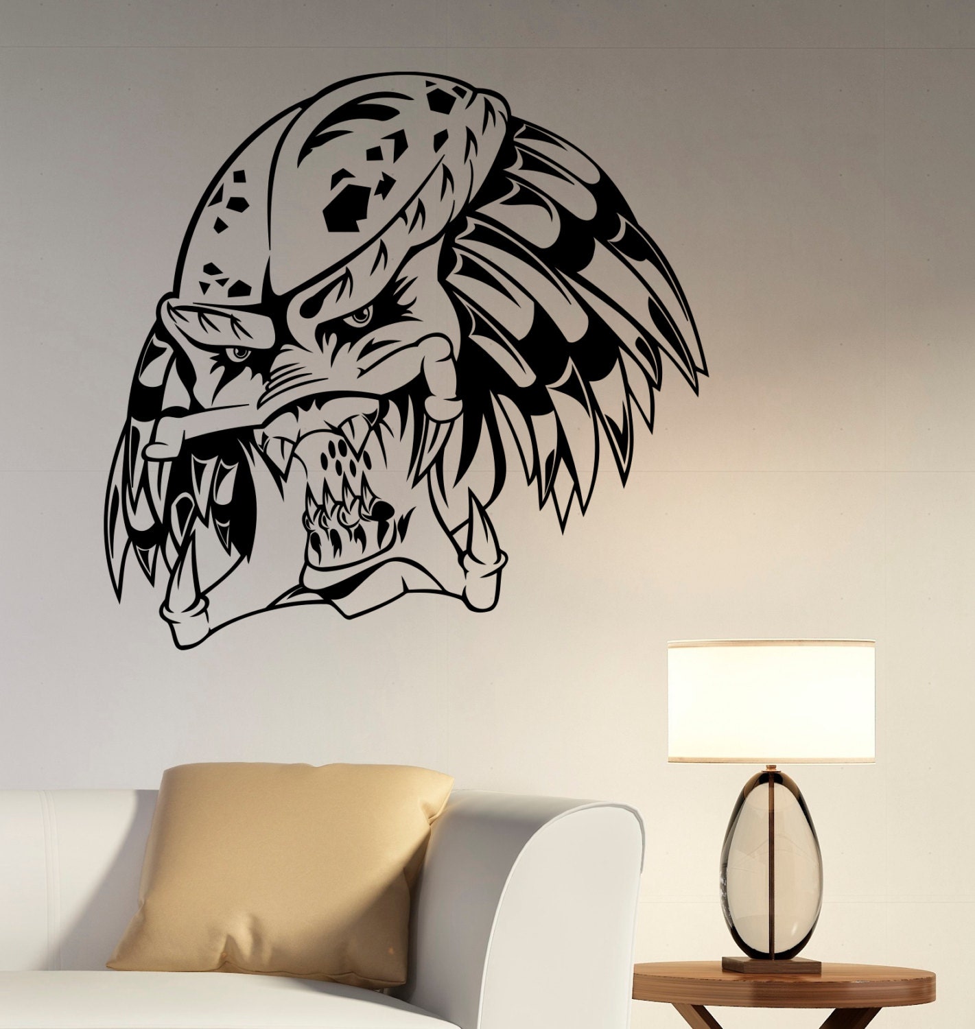 Predator Wall Decal Removable Vinyl Sticker Horror Alien Movie