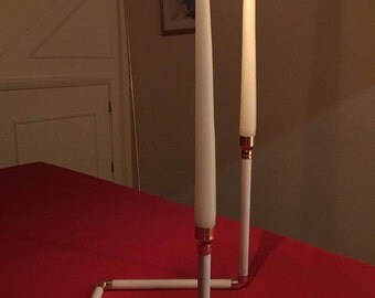 Items similar to Recycled Pipe Candle Holder on Etsy