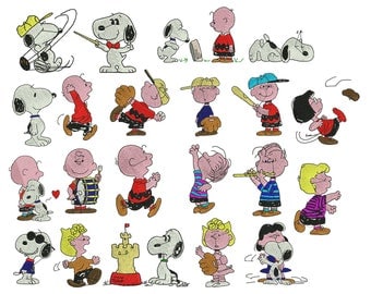 Snoopy embroidery | Etsy