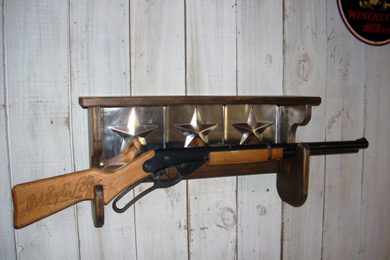 Red Ryder BB Gun Rack Wall Shelf