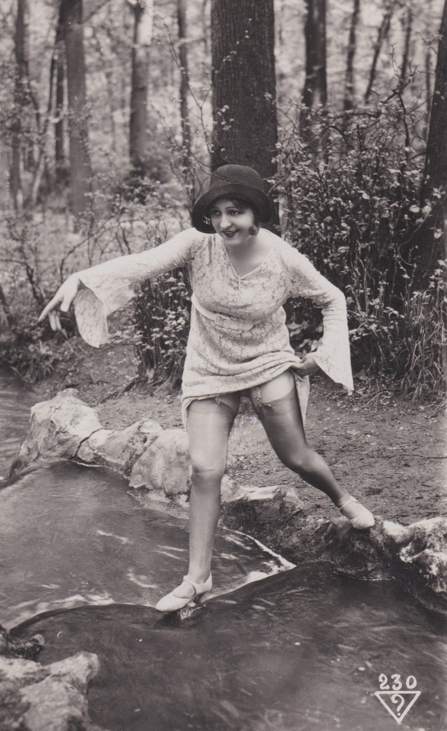 Whoops Risque Flapper circa 1920s by Jacques Biederer.