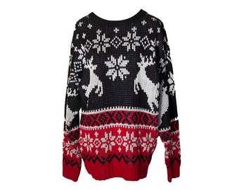 Reindeer sweater | Etsy