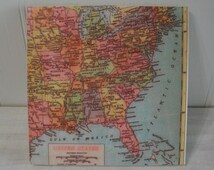 Unique map of east coast related items | Etsy