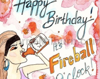 Fireball whiskey | Etsy