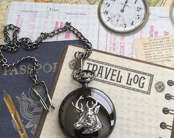 Deer pocket watch | Etsy