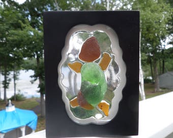 Sea glass turtle | Etsy