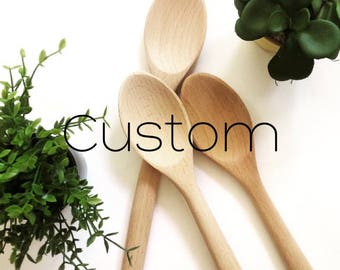 Wood burned spoons | Etsy