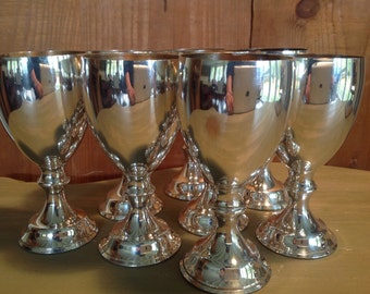 Metal goblets | Etsy