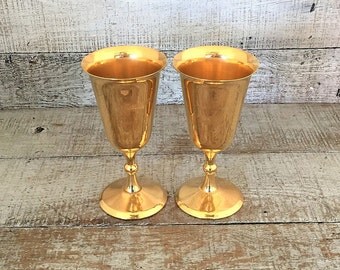 Brass goblets | Etsy