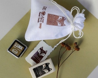 Fox stamp | Etsy