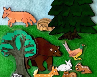 Felt forest animals | Etsy