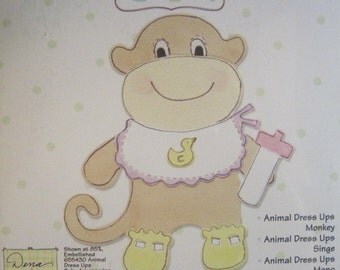 Monkey die cut | Etsy