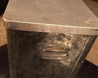 Rusty metal box | Etsy