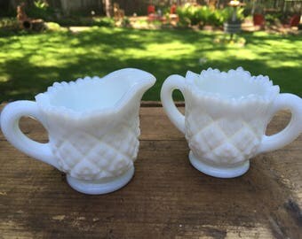 Milk glass diamond | Etsy