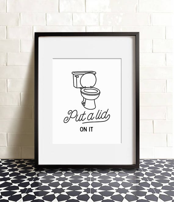 Funny Bathroom Sign Printable Art Bathroom Wall Art