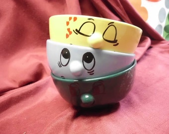 Funny face bowls | Etsy