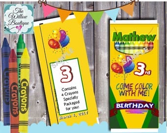 Crayola party | Etsy