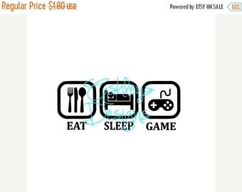 Unique eat sleep game related items | Etsy