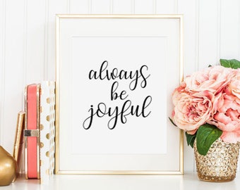 Be joyful always | Etsy