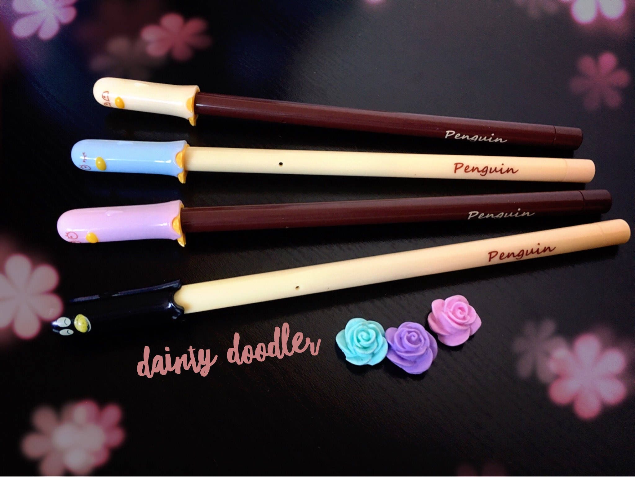 Cool Penguin Pen • Black Ink • Fine Point Pens • Stationery • Gift for ...