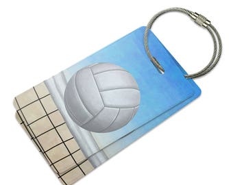Volleyball bag tag | Etsy