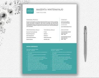 Resume monogram | Etsy