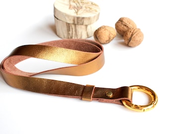 Leather lanyard | Etsy