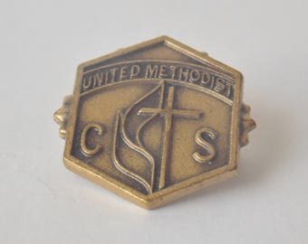 Methodist pin | Etsy