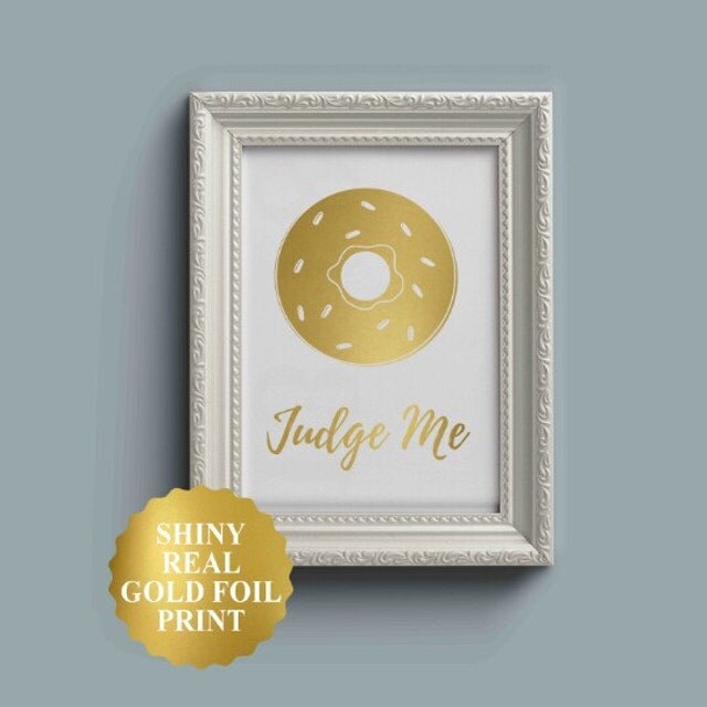 Custom Gold Foil Wedding Signs And Gold Foil Art by GloriousPrints