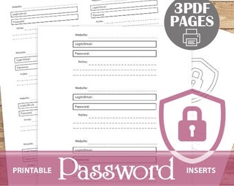 Password keeper | Etsy