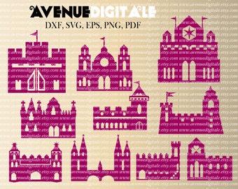 Castle svg | Etsy