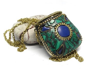 Pill box locket | Etsy