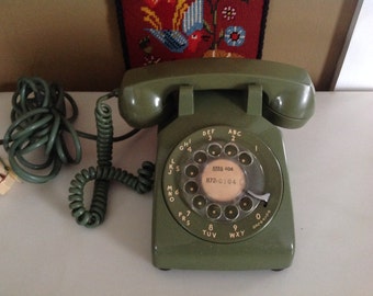 Rotary dial phone | Etsy