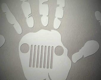 Jeep wave sticker | Etsy