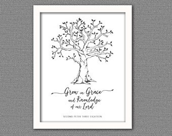 Wall Art Grow In Grace brown and turquoise with dandelion