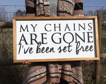 My chains are gone | Etsy