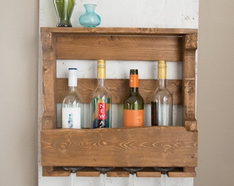 Wooden wine crate | Etsy