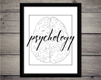 Psychology poster | Etsy