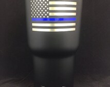 Unique blue line yeti related items | Etsy