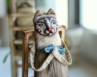 Primitive cat | Etsy