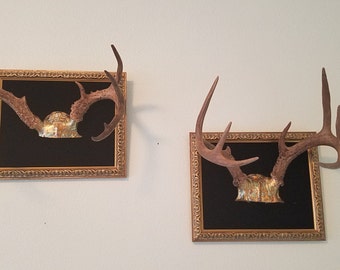 Metal deer skull | Etsy