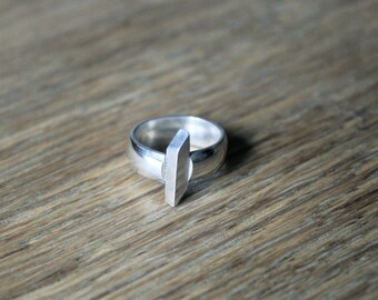 Unusual silver ring | Etsy