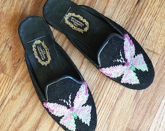 Needlepoint shoes | Etsy