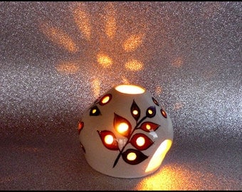 Ceramic tea light | Etsy