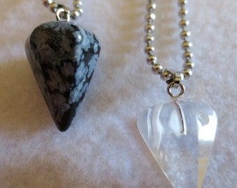 Items similar to Set of 7 Hand Painted Chakra Stone Necklaces on ...